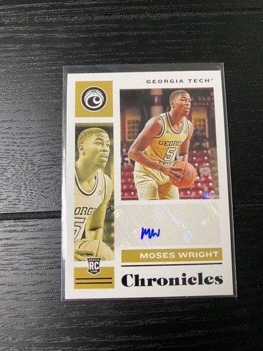 2021 CHRONICLES DRAFT PICKS #CR-MWR MOSES WRIGHT AUTO ROOKIE CARD ...
