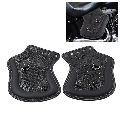 Motor Universal Leather Heat Saddle Shield Deflector 1Pair For Honda ...