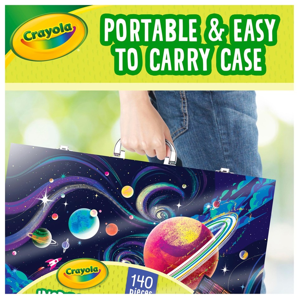 Crayola Inspiration Art Case Space, 140 Pc Art Kit for Kids, Crayons ...