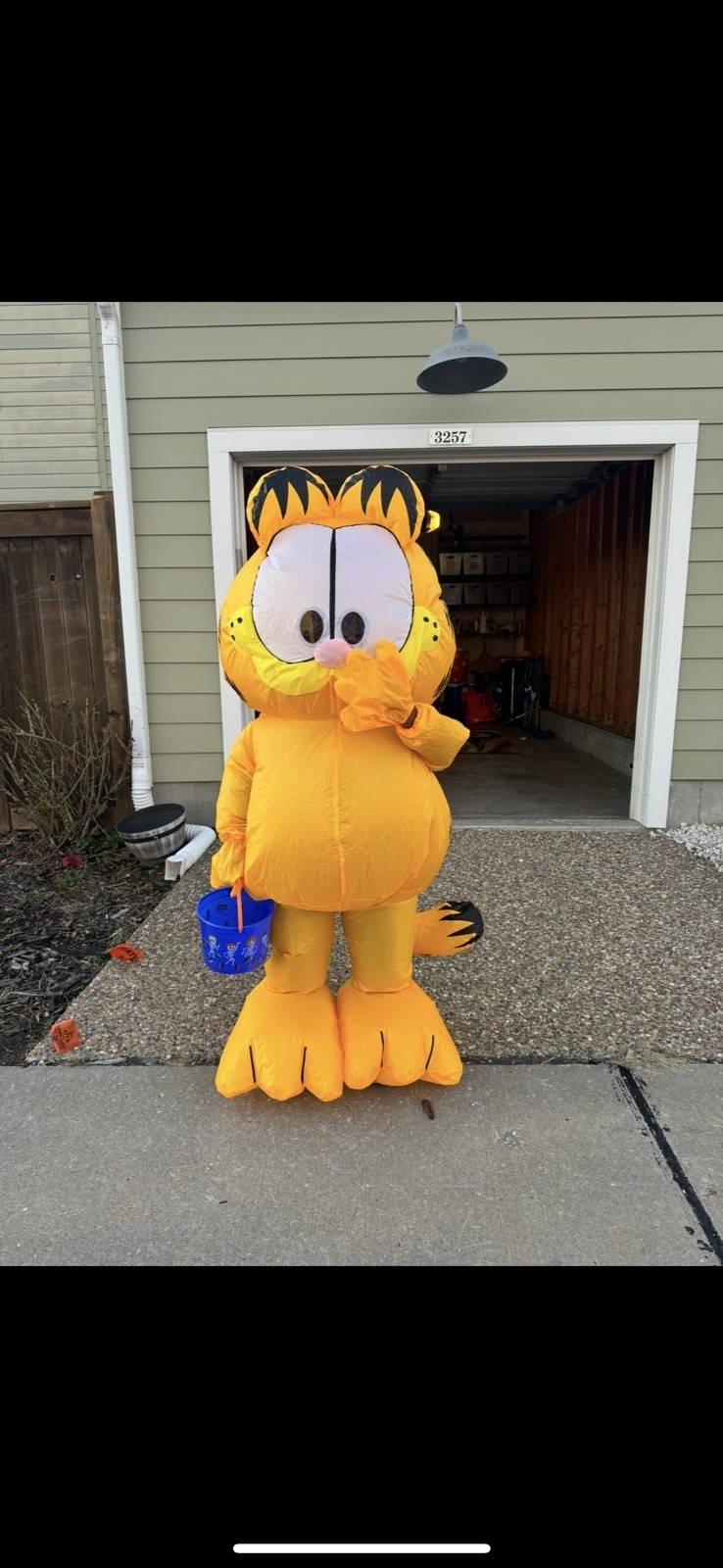 [01659762] Spirit Halloween Kids Garfield Inflatable Costume O/S | eBay