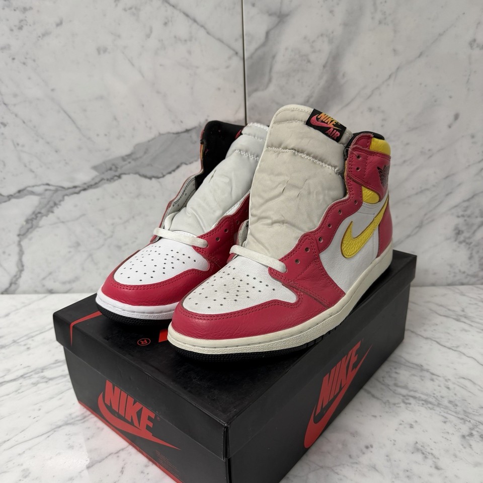 Size 9 - Jordan 1 Retro High OG Light Fusion Red 2021 - 555088-603 ...