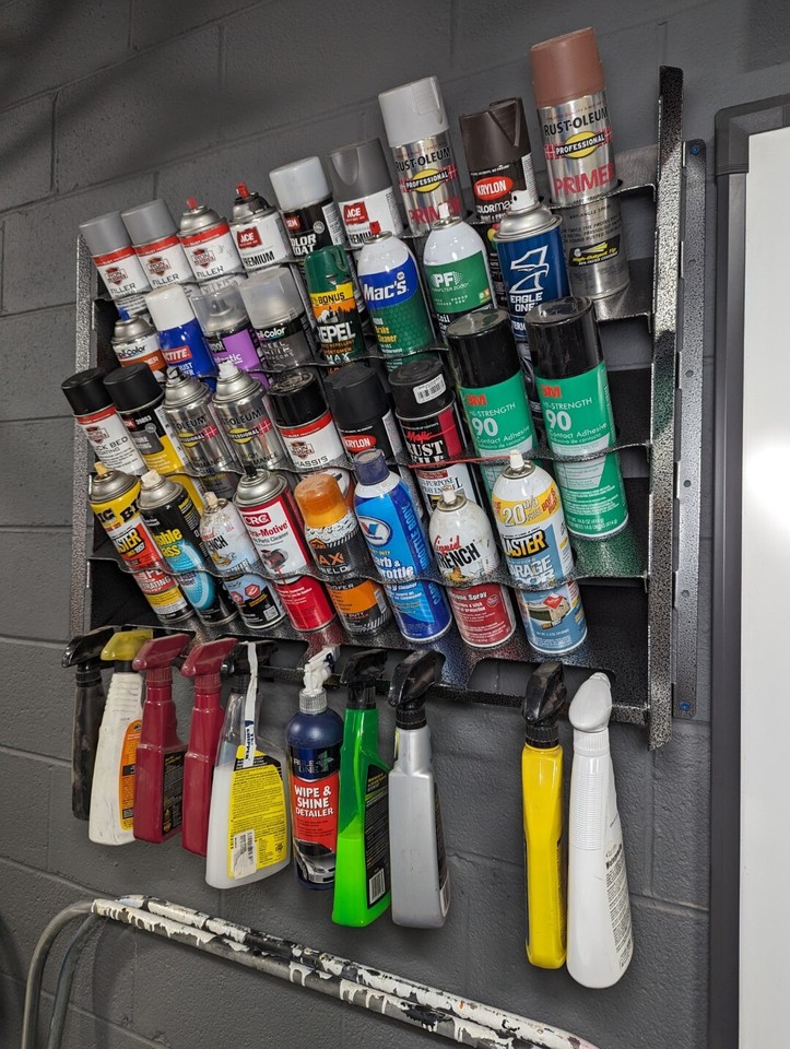 Spray Paint and Bottle Organizer Storage Solution Display Shop Garage ...