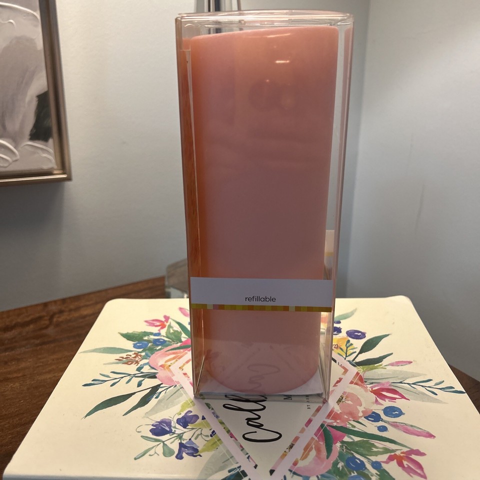 Lucid Liquid Candle 8" Pillar Pink | eBay