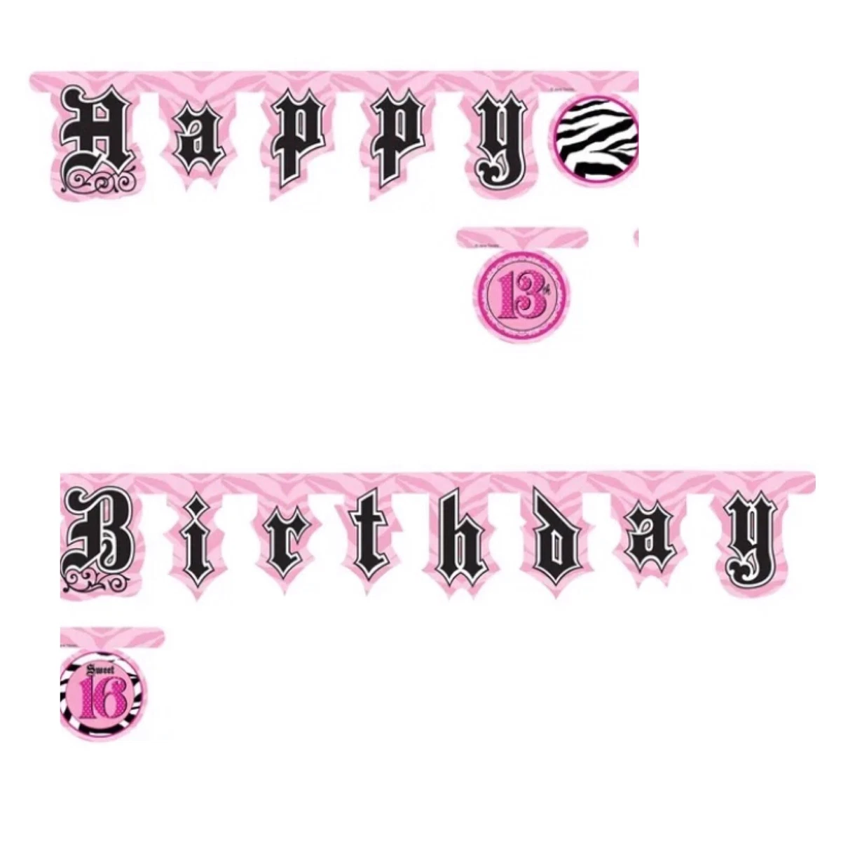 The Number 13 In Pink Zebra