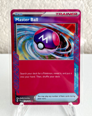 Pokémon TCG Master Ball 153/162 Ace Spec Rare Temporal Forces NM/M | eBay