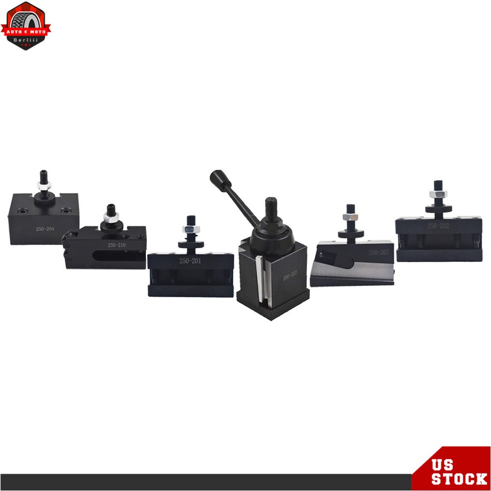 BXA 250-222 Wedge Tool Post Holder Set CNC Quick Change For Swing Dia ...