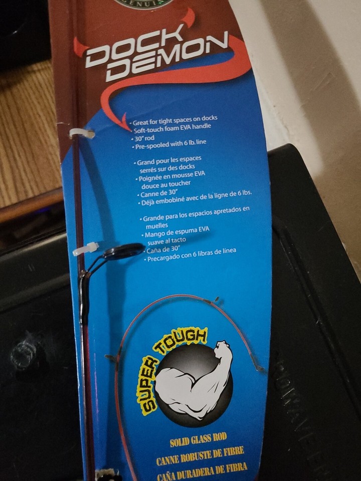 Zebco Dock Demon Spincast Rod & Reel Combo Super Tough 32784606253| eBay