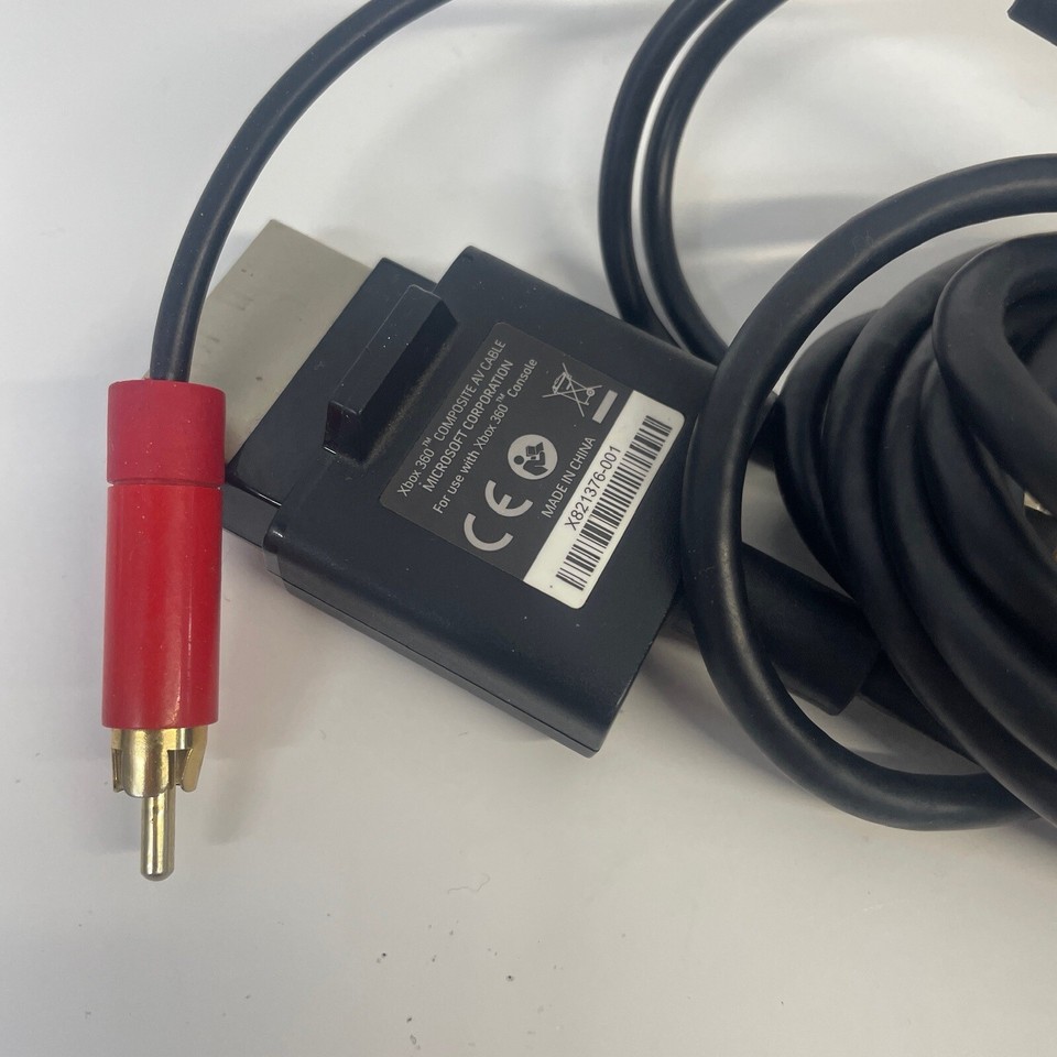 Microsoft Official OEM Xbox 360 AV Composite Audio/Video Cable RCA | eBay