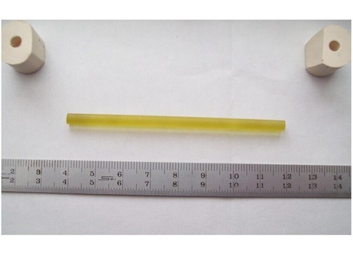 Nd:YAG laser rod, 4 mm dia. x 80 mm length, yellow, made in Czech ...