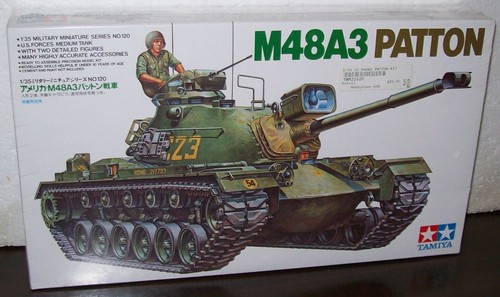 SEALED 1:35 Tamiya M48A3 Patton Tank & Two Soldiers Kit | eBay