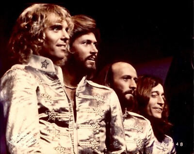 BR12 Rare TV Vtg Color Photo BEE GEES PETER FRAMPTON Maurice Barry ...
