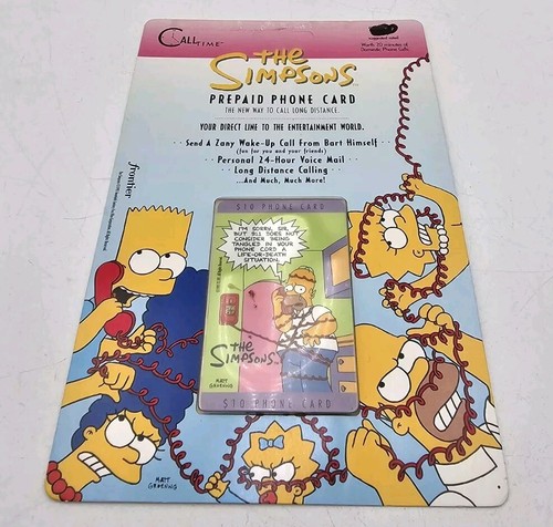 Call Time - The Simpsons Prepaid Collectible Phone Card - Homer Simpson ...