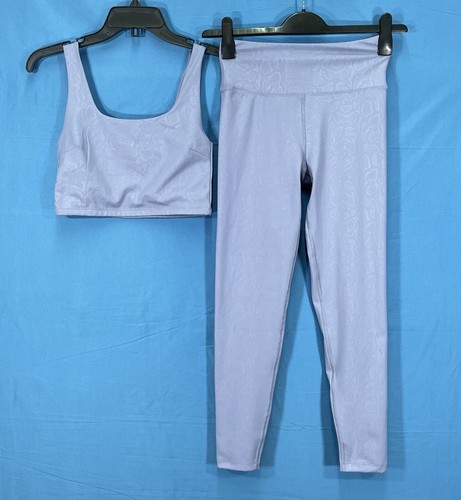 NANETTE LEPORE Play LILAC Snake Foil-Print 2PC SET Cropped Tank Top ...