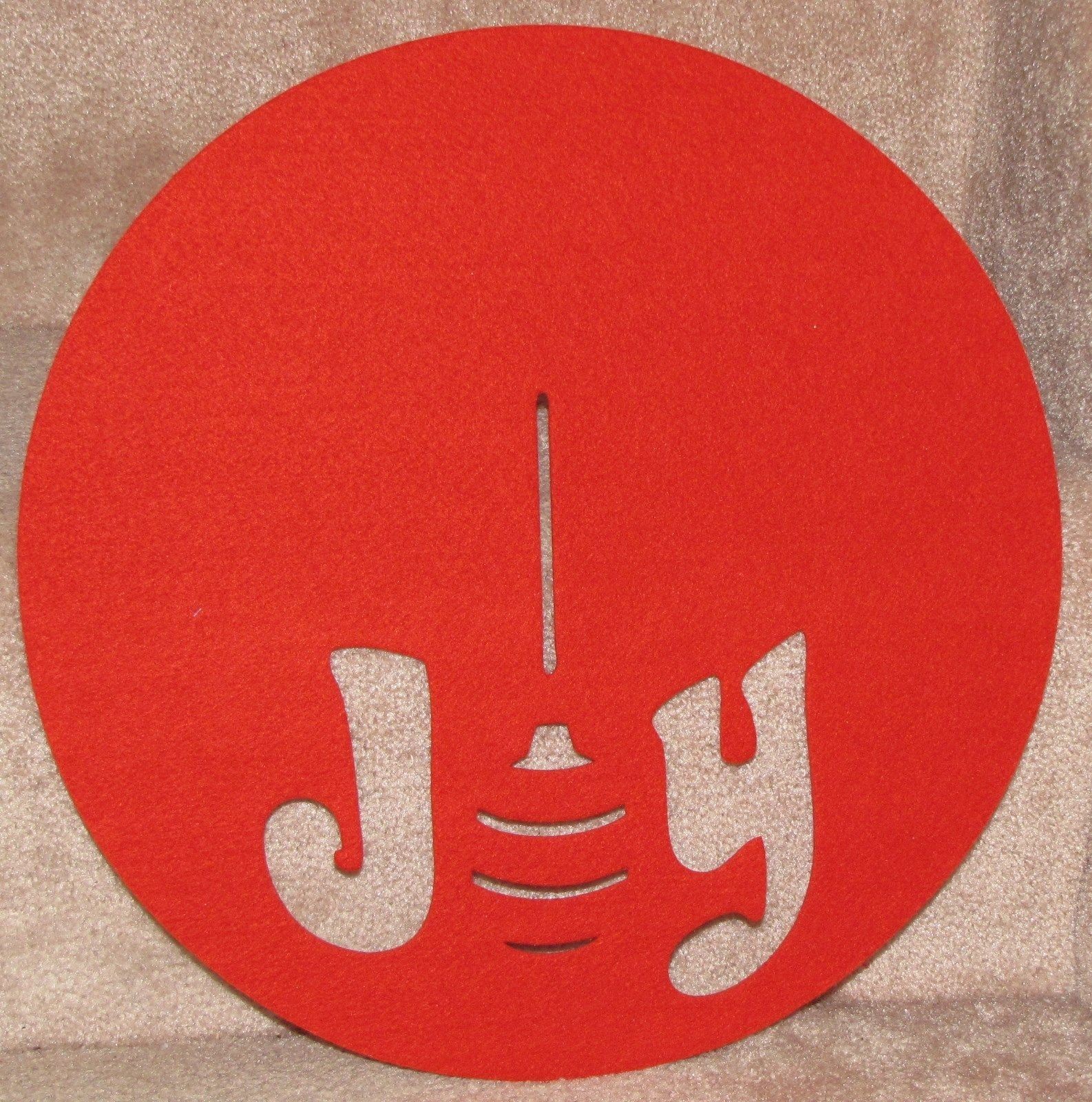 "Joy" Cut-Out Placemat - Great for Centerpieces - New | eBay