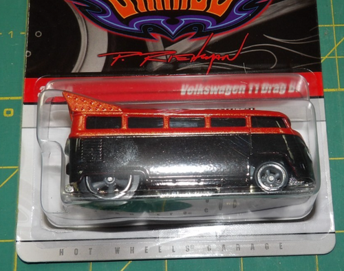 2010 Hot Wheels Phil's Garage - Volkswagen T1 Drag Bus - Orange/Black | eBay