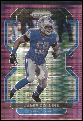 2021 Panini Prizm Jamie Collins Purple Pulsar Parallel Football Card SP ...