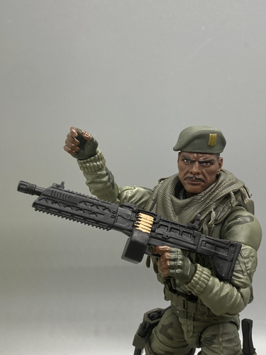 Machine Gun Weapon Stalker Custom Figure Fodder GI Joe 6" Cobra ...