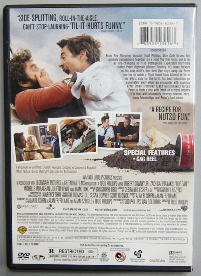 Due Date (DVD, 2010) 883929139163| eBay