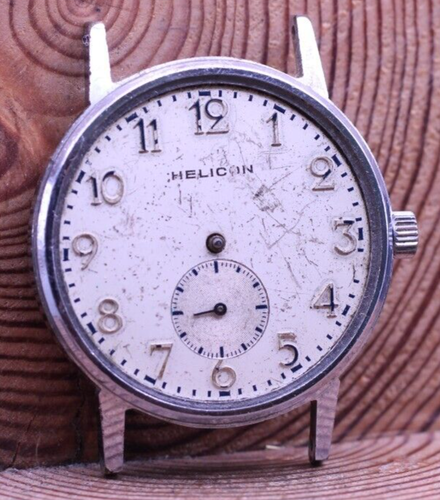 HELICON CAL. FE 233-60 MEN'S WRIST WATCH 33.6mm 18.3mm LUG FOR REPAIR ...