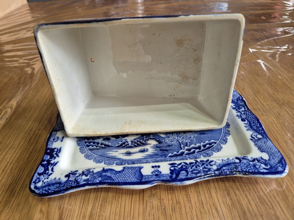 Masons Willow Pattern Cheese Dish | eBay UK