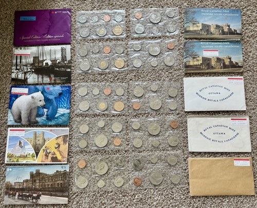 Canadian Proof Like Mint Sets - Huge lot of 10! 1968-2003, Years in ...