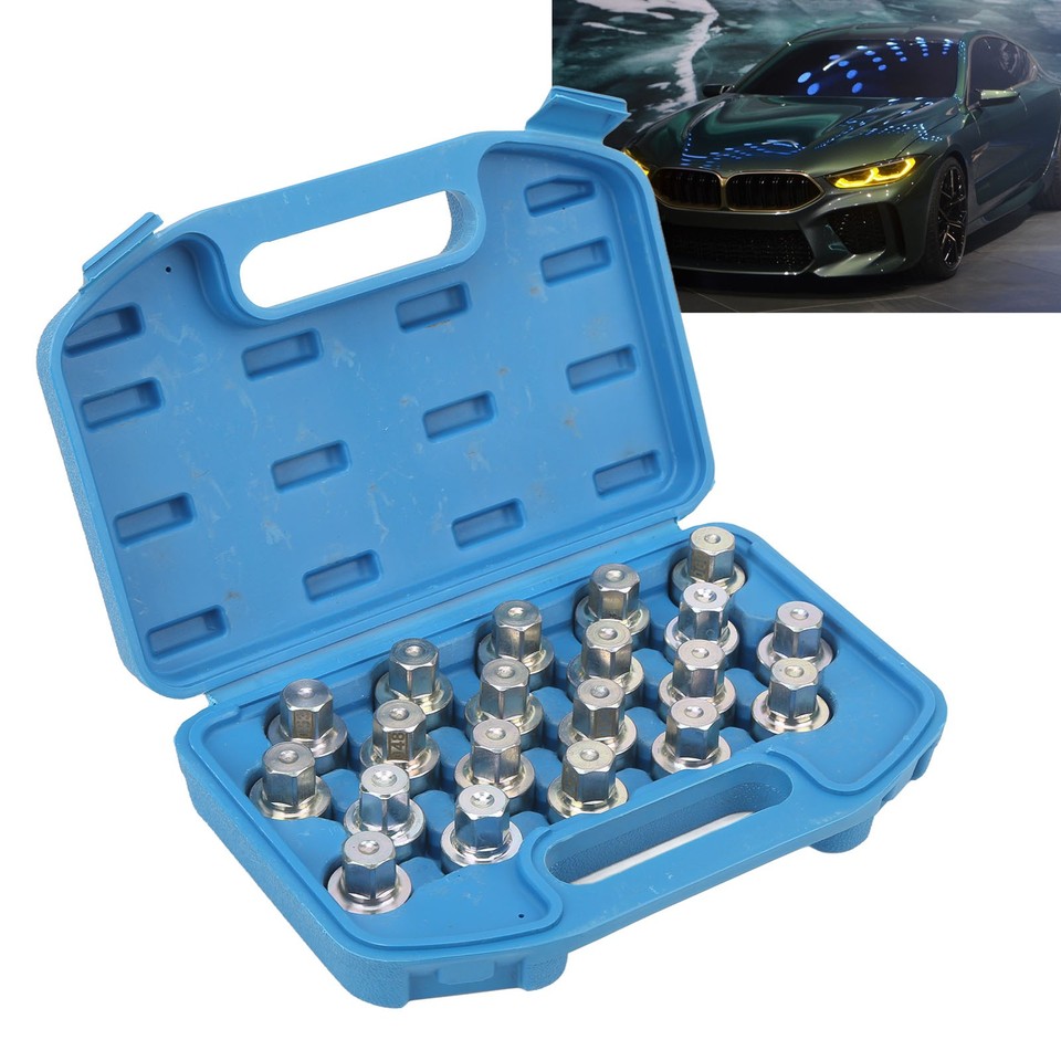 Anti Theft Lug Stud Remover Metal Wheel Lock Lug Nut Socket Set For ...
