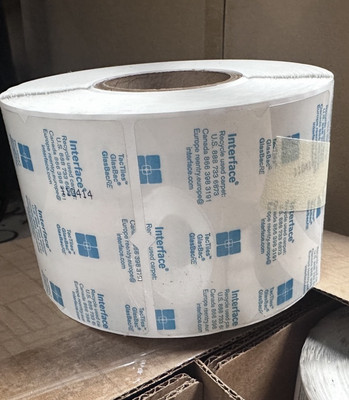 Interface TacTiles carpet adhesive tiles tape ROLL OF 500 GlasBacRE NOS ...