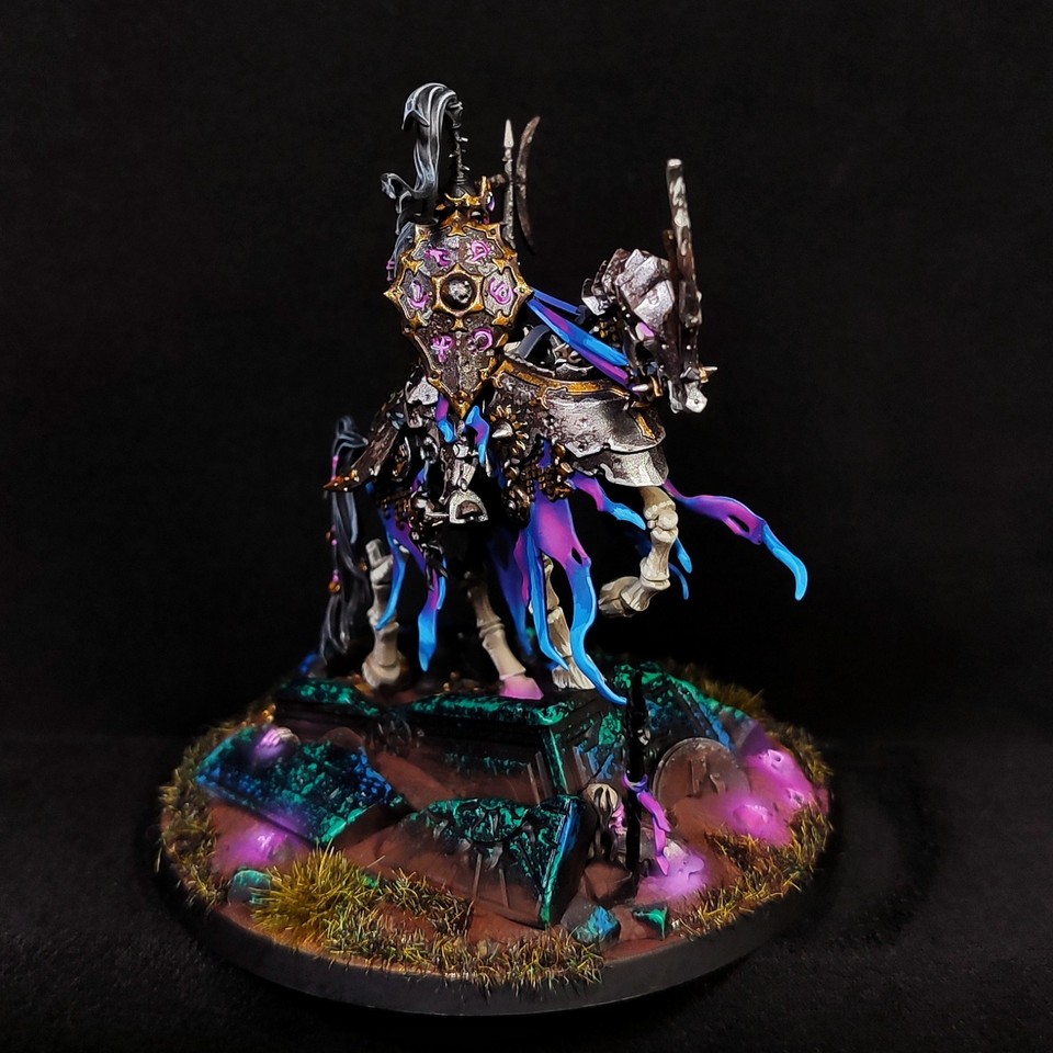Wight King/Lord on Skeletal Steed painted Warhammer AoS Soulblight ...