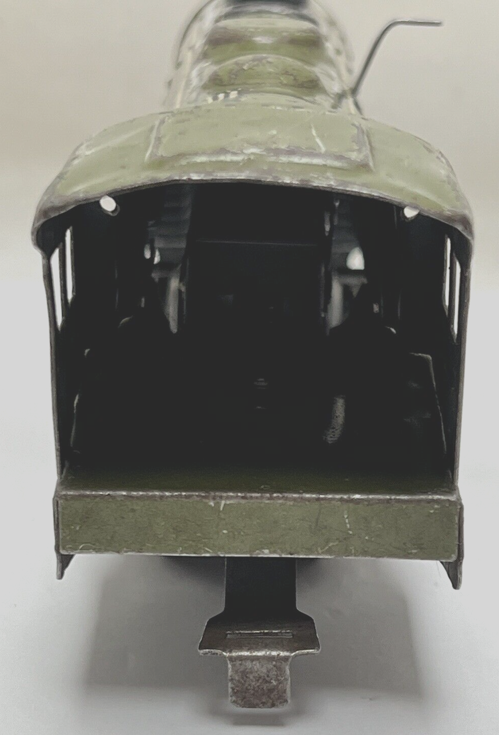 VINTAGE MARX 897 TRAIN LITHOGRAPH ARMY WIND-UP, BELL RINGING LOCOMOTIVE ...