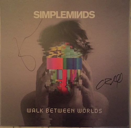 SIMPLE MINDS "WALK BETWEEN WORLDS" LP WITH SIGNED COVER PRINT BRAND NEW ...