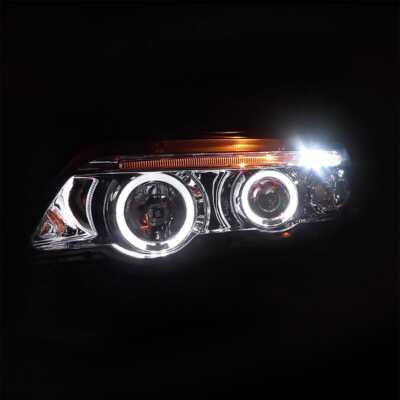 Fits 01-03 BMW E53 Halo LED Projector Headlight With Clear Lens | eBay