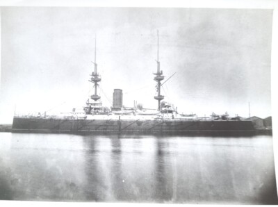 Original WW1 Photo Royal Navy ex- Battleship HMS VICTORIOUS Repair Ship ...