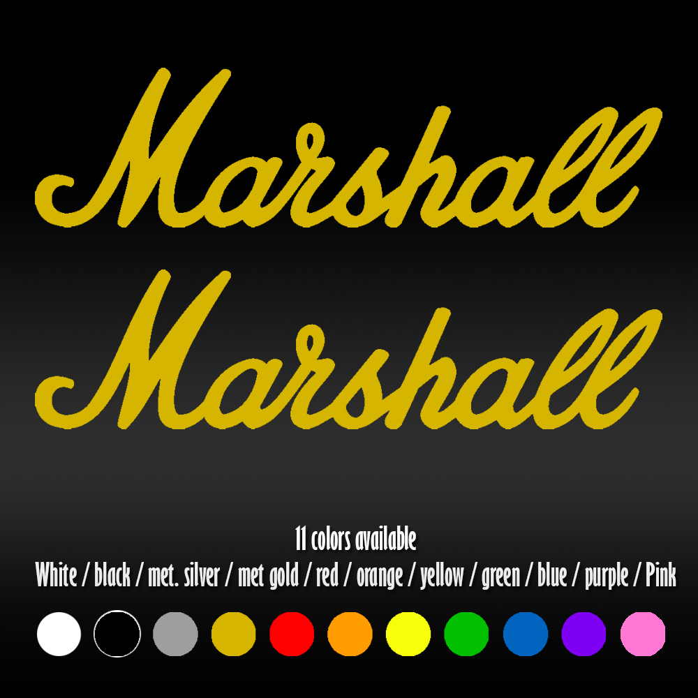 7" Marshall Music Amps Die Cut Bumper Car Window Vinyl Decal sticker | eBay