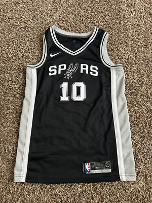 Demar Derozan #10 Small. Stitched Lettering San Antonio Spurs Black ...