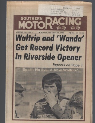 Southern Motor Racing Newspaper; Thurs Feb 18, 1979; EXC; Darrell ...