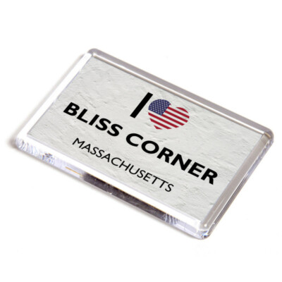 FRIDGE MAGNET - I Love Bliss Corner, Massachusetts - USA | eBay UK