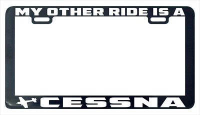 Cessna my other ride license plate frame tag holder | eBay