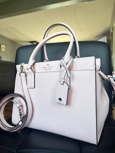 Kate Spade Cameron Medium Satchel Saffiano Leather PINK peony Blossom ...