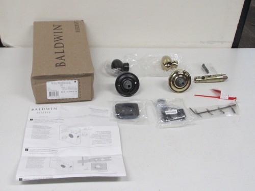 Baldwin Ellipse Privacy Door Knob Venetian Bronze + Polished Brass | eBay