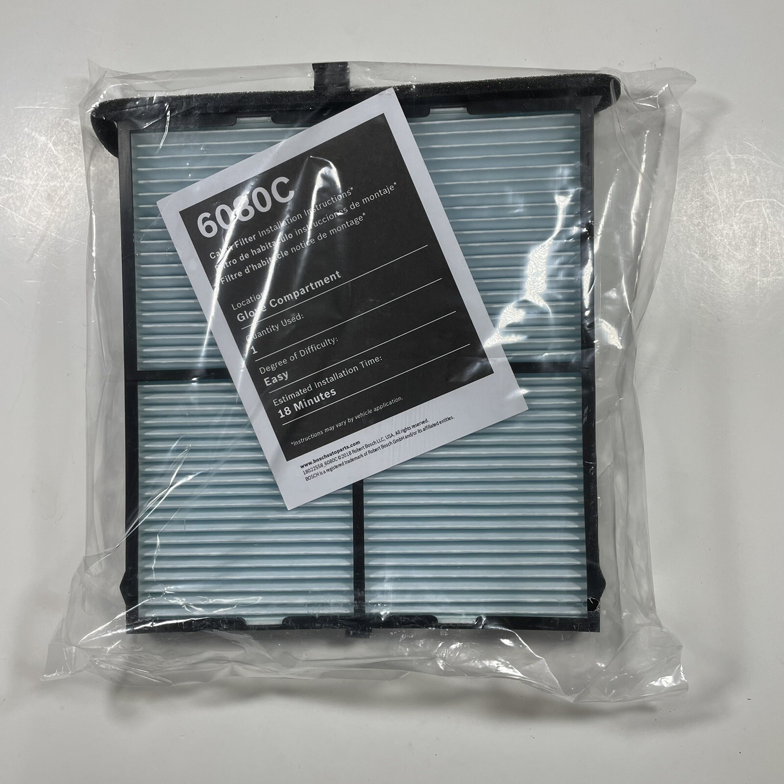 Cabin Air Filter-HEPA Cabin Filter Bosch 6080C | eBay