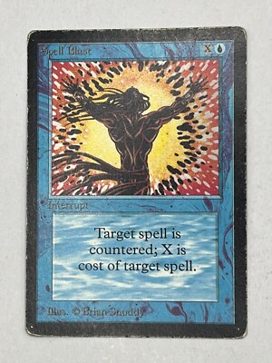 MTG Magic the Gathering English Limited Edition Beta Spell Blast HP | eBay
