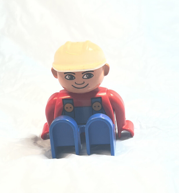 LEGO DUPLO MAN CONSTRUCTION WORKER FIGURE VINTAGE | eBay
