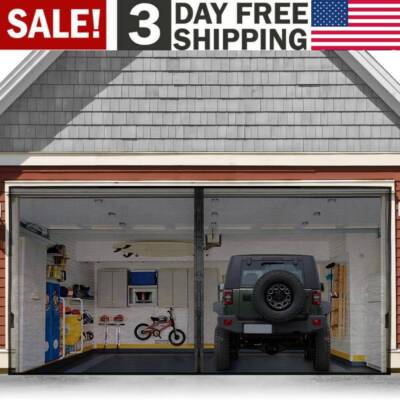 Garage Door Curtain Mosquito Netting Anti Bug Fly Insect Mesh Screen ...