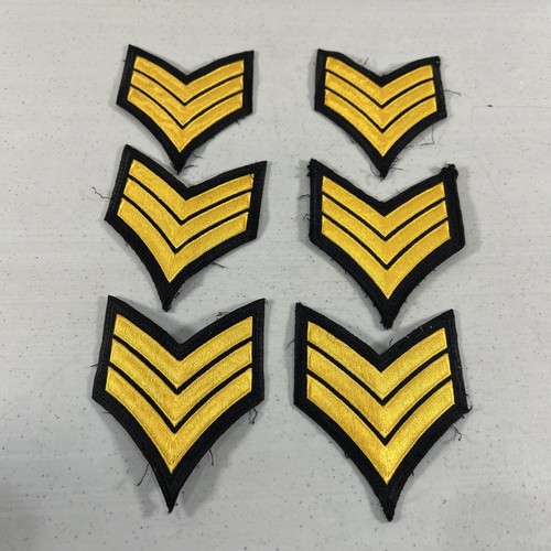 Army Police Sargent Stripes Patches Lot Of 6 | eBay