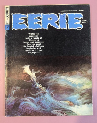 Eerie Magazine #7 (Jan 1966) Warren Publishing - Frank Frazetta Cover ...