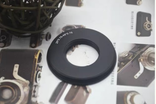 M26 26x0.75mm Female to M49 49x0.75mm Male Thread M26-M49 Lens Adapter ...