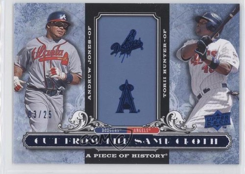2008 Upper Deck A Piece of History - Cut from the Same Cloth Blue #CSC-JH Andruw Jones, Torii ...