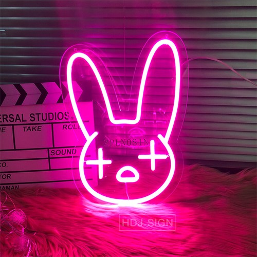 Custom Neon Signs Bad Bunny LED Neon Night Light for Home Party Room ...