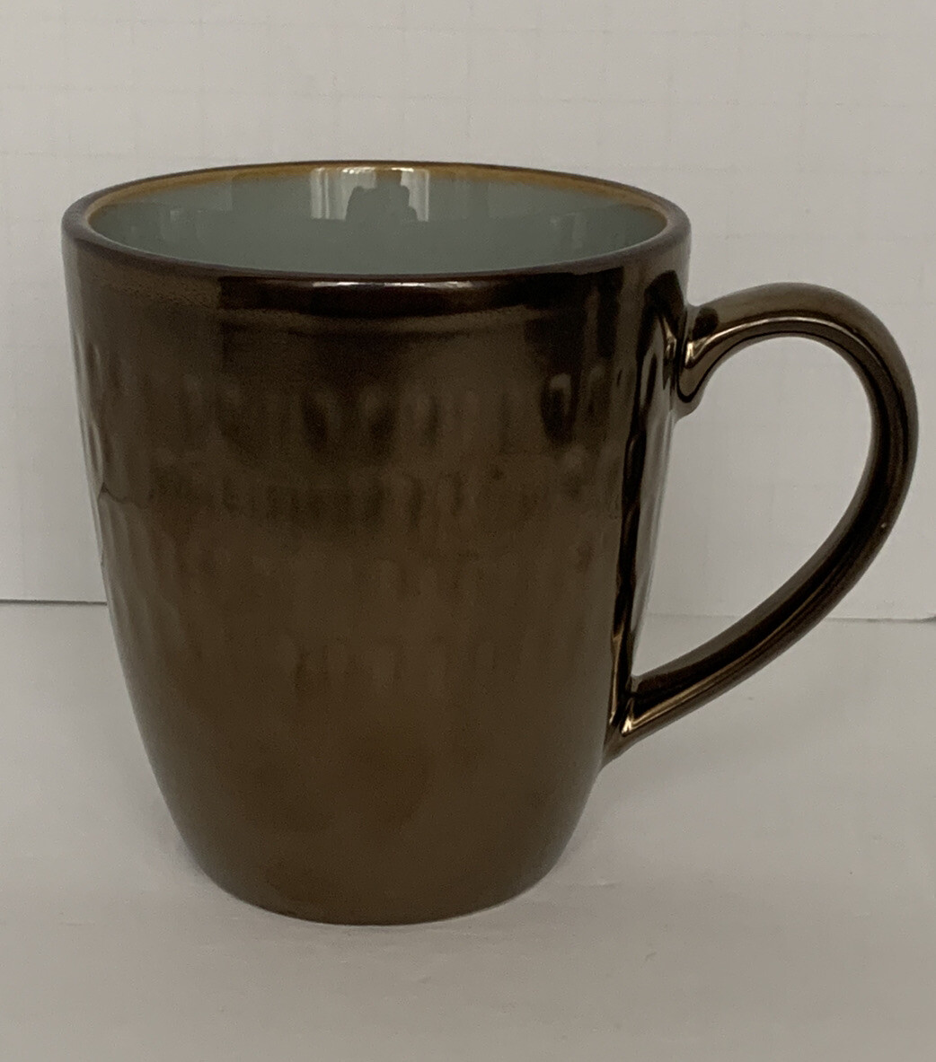 Set Of 4 Food Network Stoneware NEW 14 oz Coffee Tea Mug Cup Brown ...