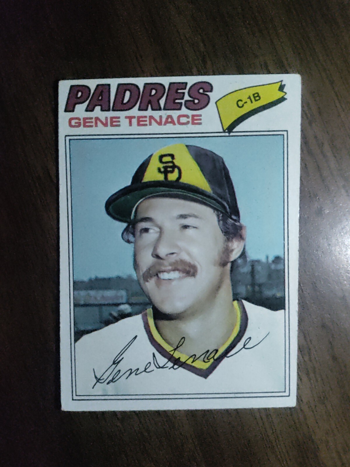 1977 TOPPS BASEBALL CARD # 303 GENE TENACE PADRES CATCHER / 1ST BASEMAN ...